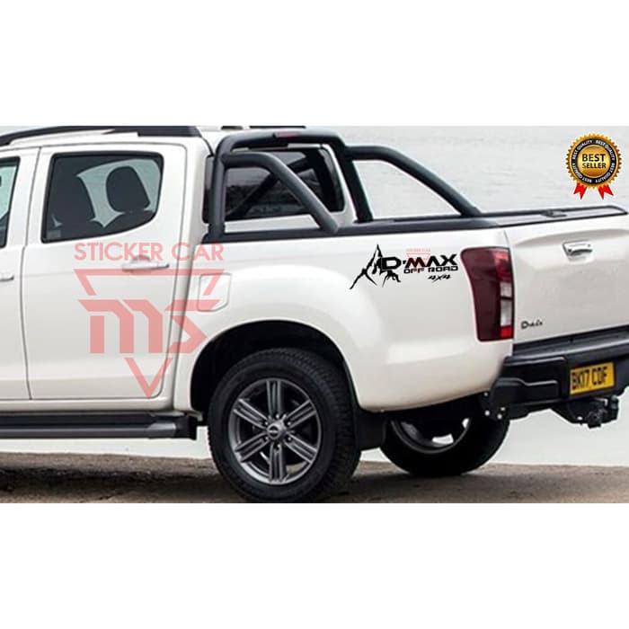 Jual stiker dmax sticker mobil isuzu dmax off road 4x4 bak body dll ...
