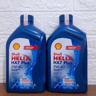Jual Oli shell helix hx7 plus 5w-40 1L original scanbarcode ...