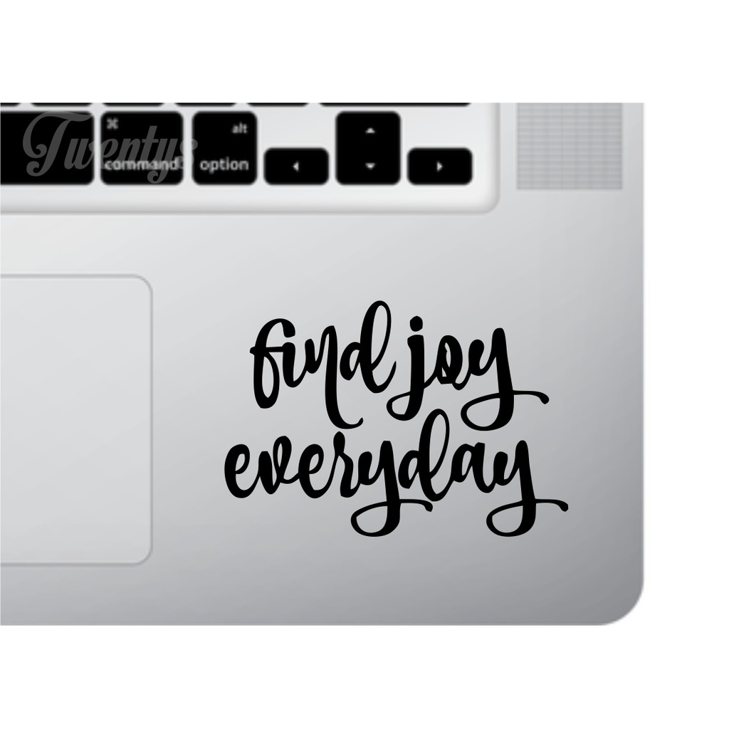 Jual LAPTOP STICKER CUTTING STICKER FIND JOY LAPTOP DECAL | Shopee ...