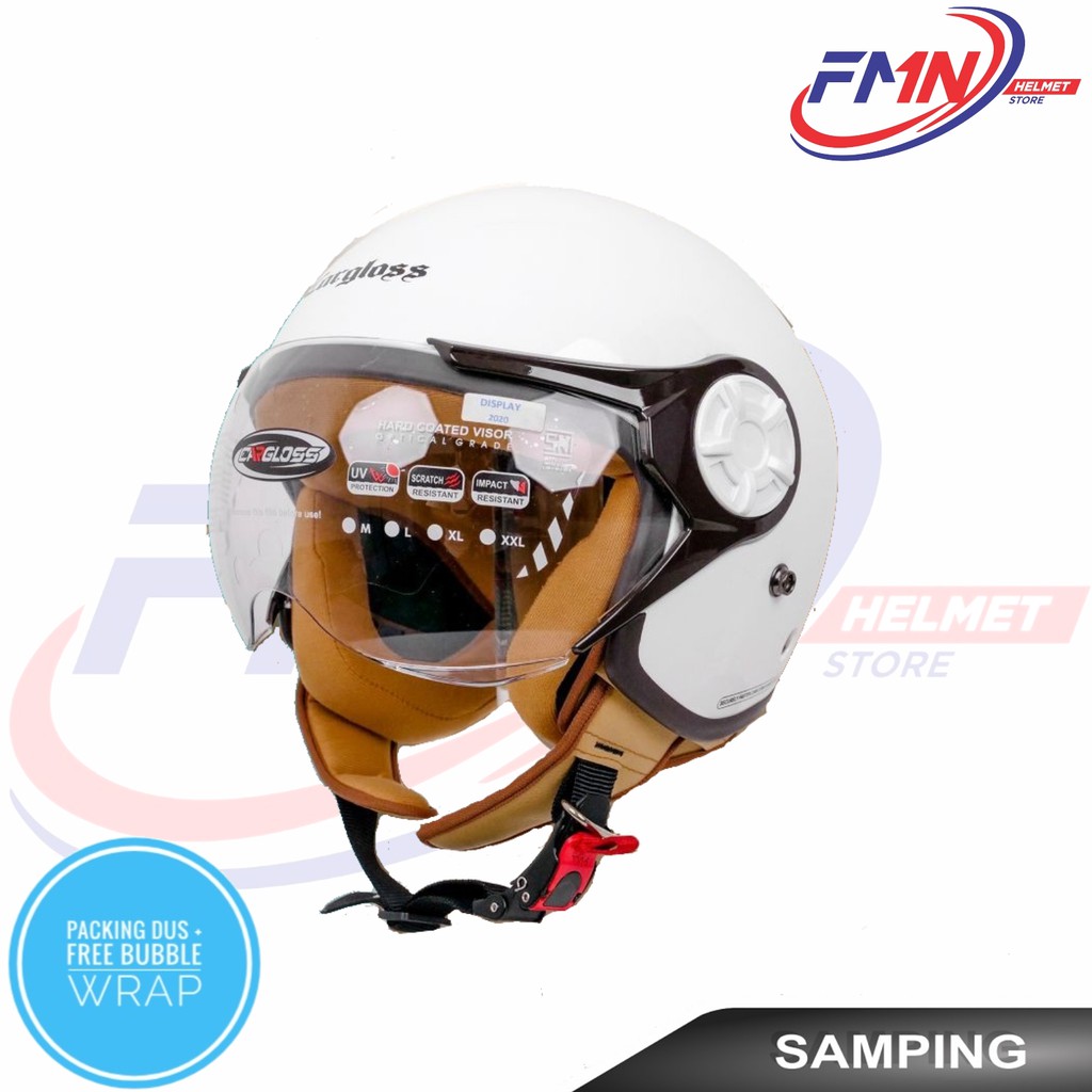 Jual Helm Cargloss YRH Hijab Half Face Half Face SNI | Shopee Indonesia