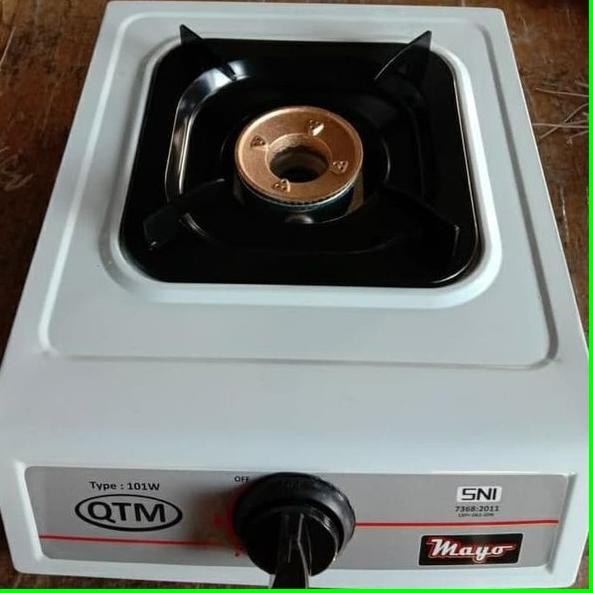 Jual Kompor Gas 1 Tungku Ter MAYO warna putih baner kuningan 2G5 ...