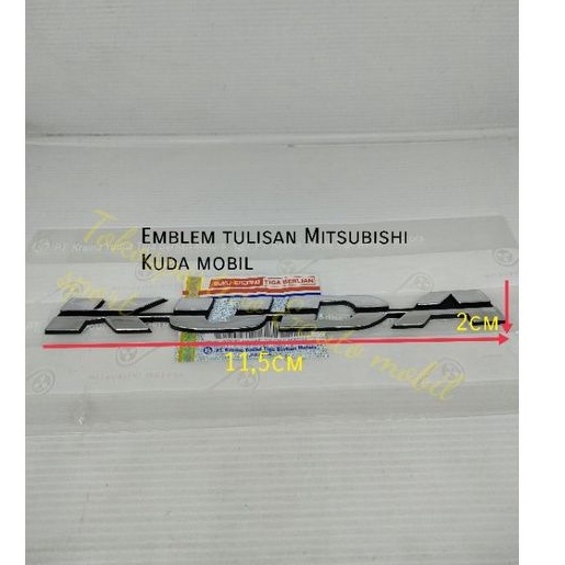 Jual Emblem logo huruf Tulisan stiker Lambang Mitsubishi kuda KUDA ...