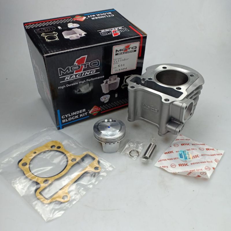 Jual Blok Seher Moto1 Set Bore Up 54mm K44 Moto1 racing Beat Esp,Scopy ...