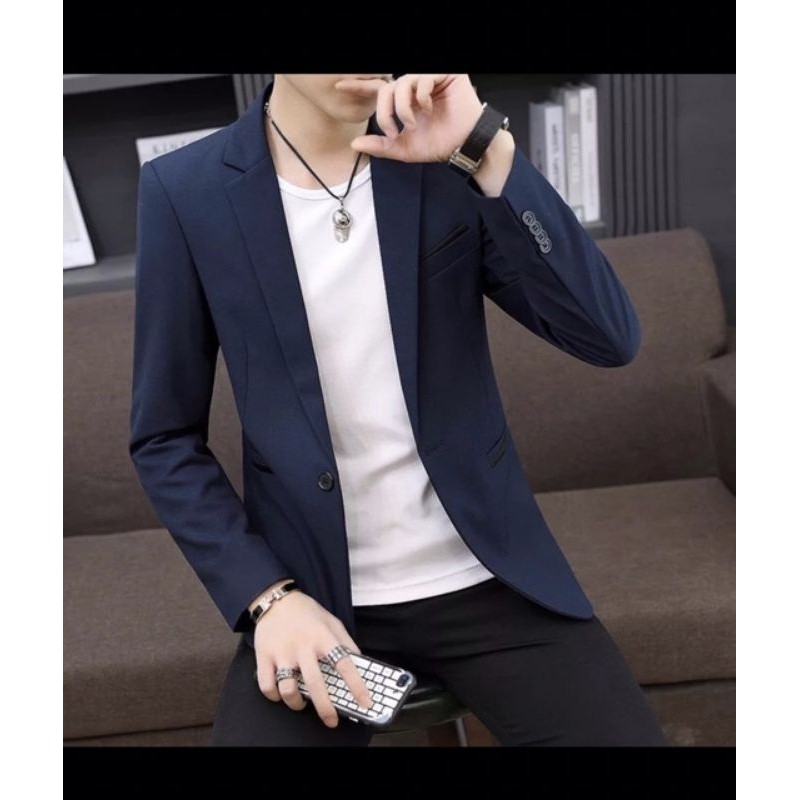 Jual Blazer Korean Style Blazer Casual Jas Pria casual | Shopee Indonesia