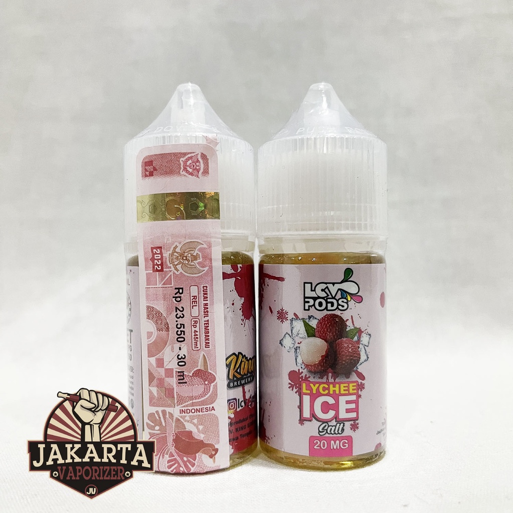 Jual [SALT] LCV LYCHEE ICE SALTNIC 30ML 20MG LIQUID VAPOR LCV PODS SALT ...