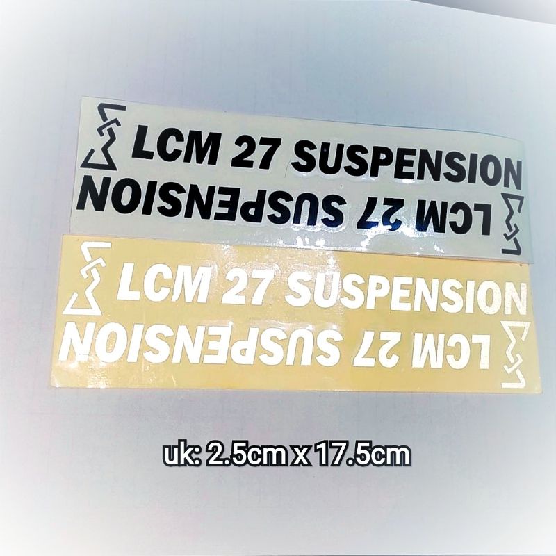 Jual sticker cutting shock LCM 27 SUSPENSION | Shopee Indonesia