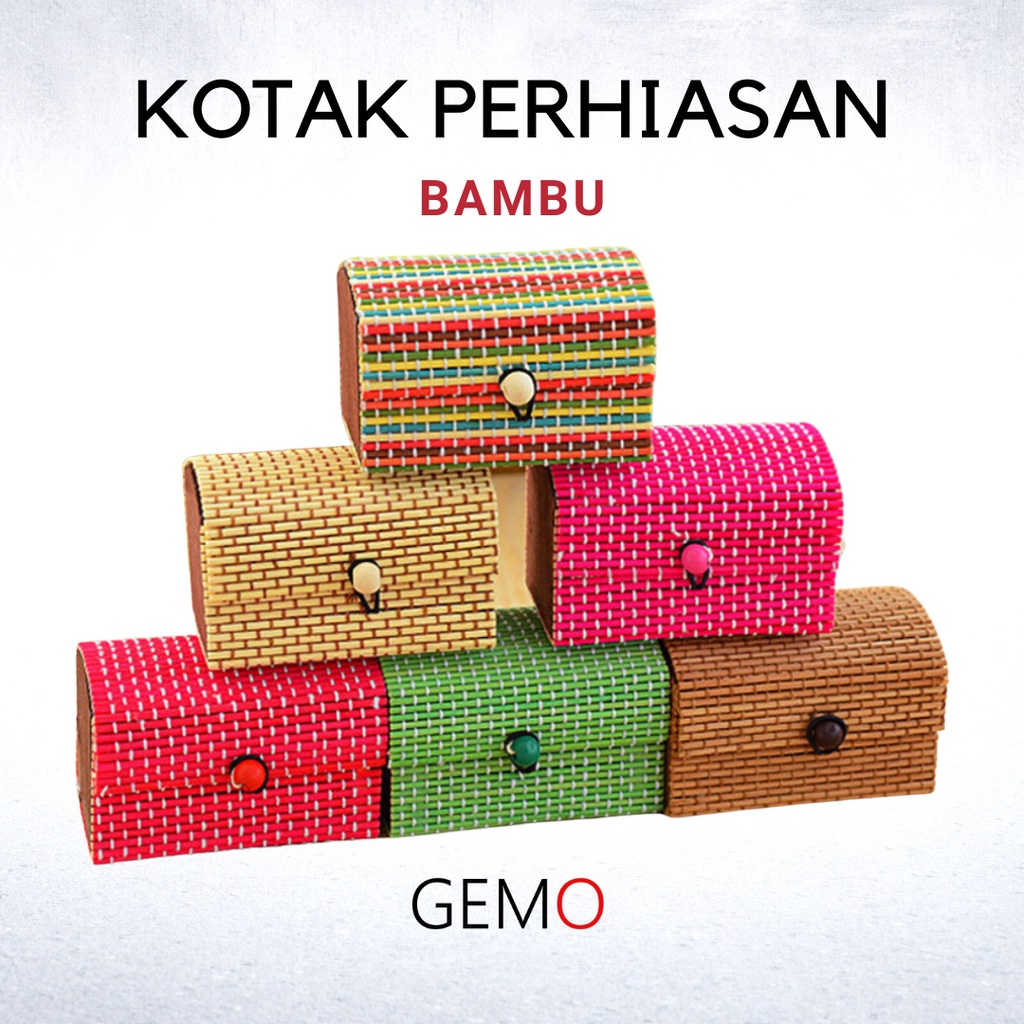 Jual Kotak Perhiasan Kerajinan Bambu Jewelry Box Tersedia Pilihan Aneka ...