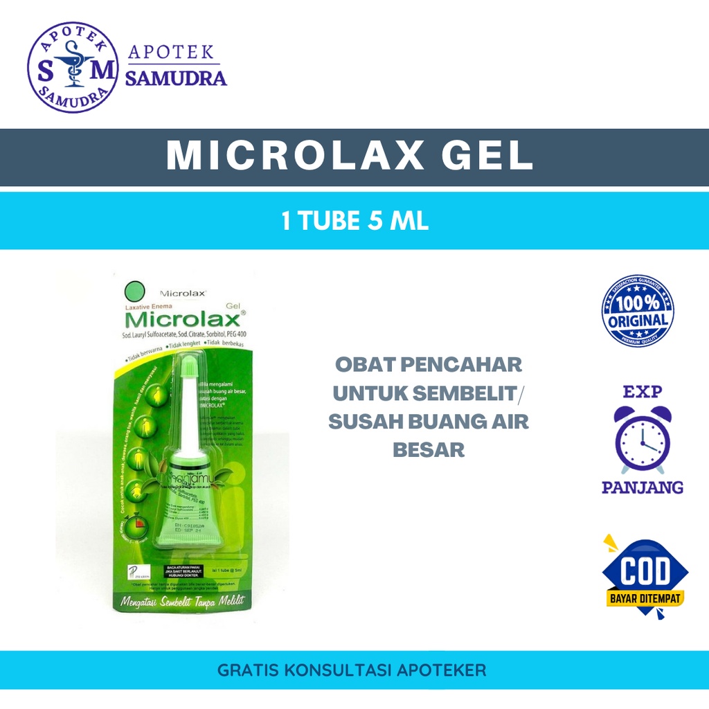 Jual MICROLAX GEL 5ml - Per 1 Pcs (obat pengancar sembelit obat gel ...