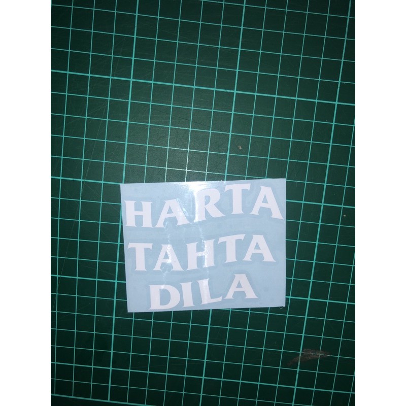 Jual Custom sticker putih polos harta tahta | Shopee Indonesia