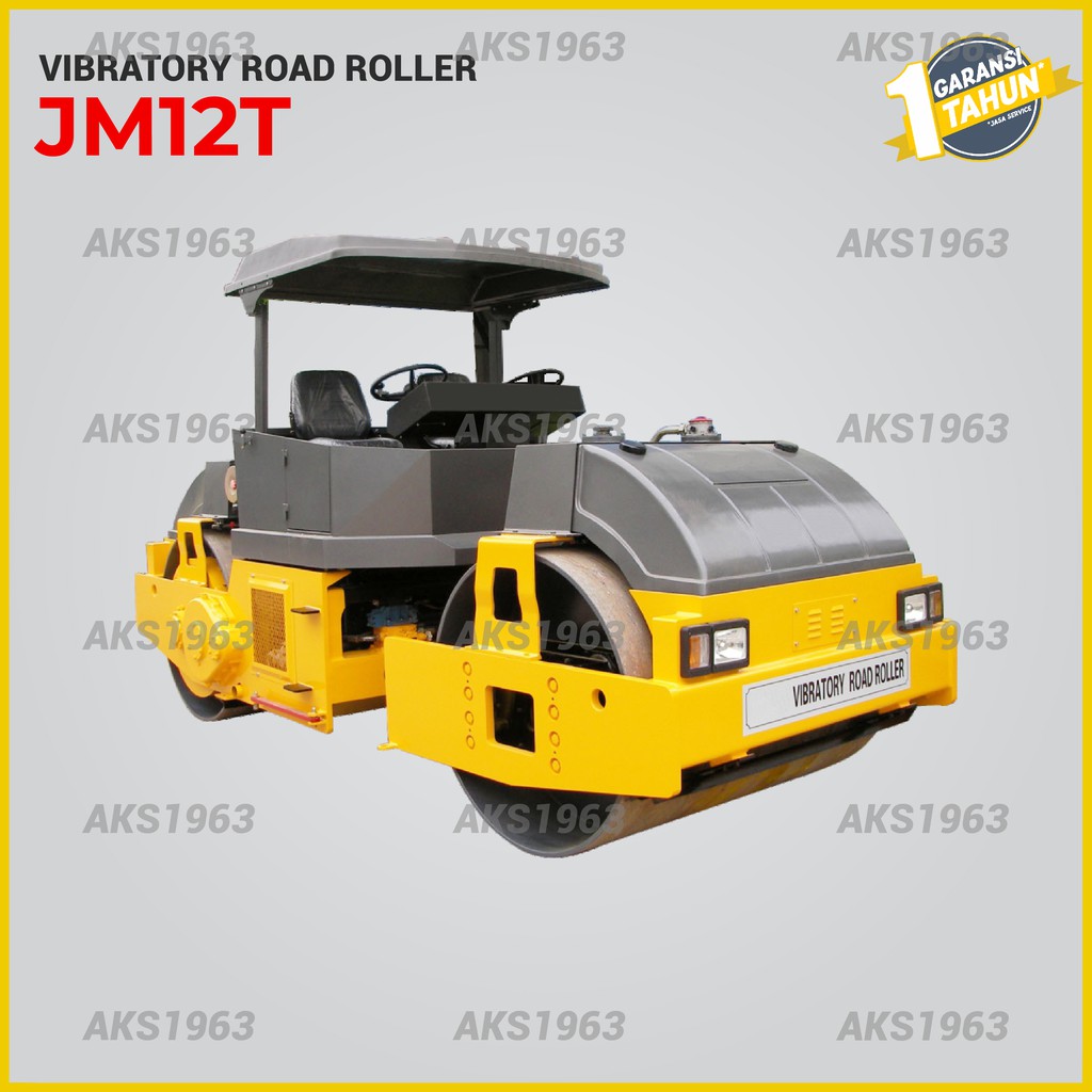 Jual Tandem Vibratory Road Roller 12 Ton Diesel Engine 75 Kw / 2500 Rpm ...