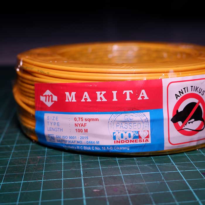 Jual kabel makita nyaf 1x0.75 0,75 mm tembaga murni 100meter | Shopee Indonesia