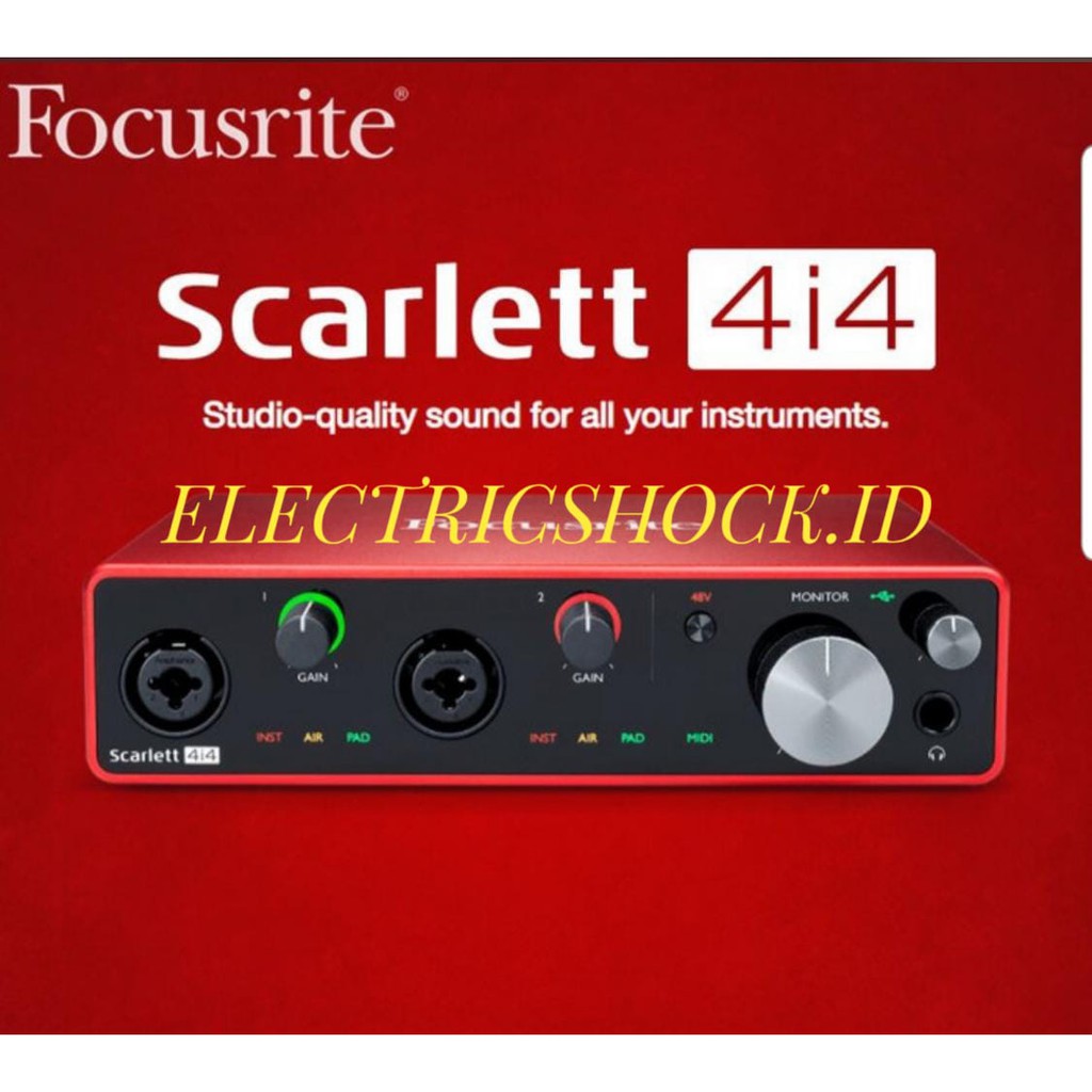 Jual AUDIO INTERFACE SOUNDCARD FOCUSRITE SCARLETT 4I4 3RD GEN USB ...