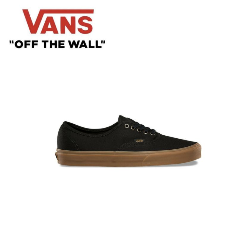 Jual Vans Authentic Classic Black Rubber Gum Original | Shopee Indonesia
