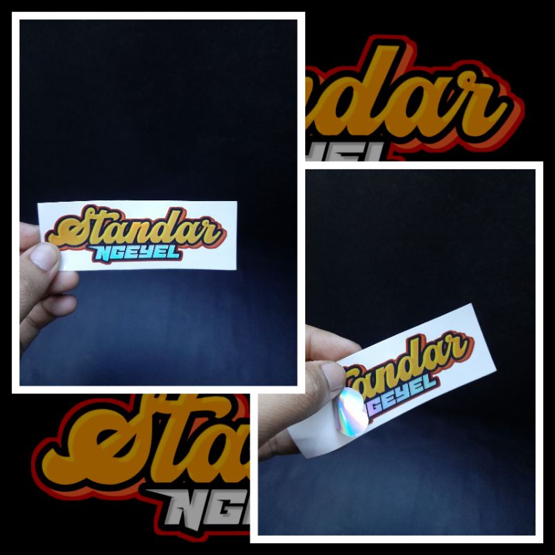 Jual Sticker Bahan Hologram Standar Ngeyel | Shopee Indonesia