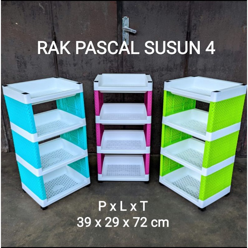 Jual RAK PASCAL SUSUN 4/ RAK SERBAGUNA/RAK PLASTIK | Shopee Indonesia