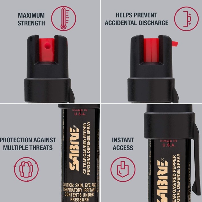 Jual SABRE 3-IN-1 Pepper Spray - Police Strength/Compact Size w Clip ...