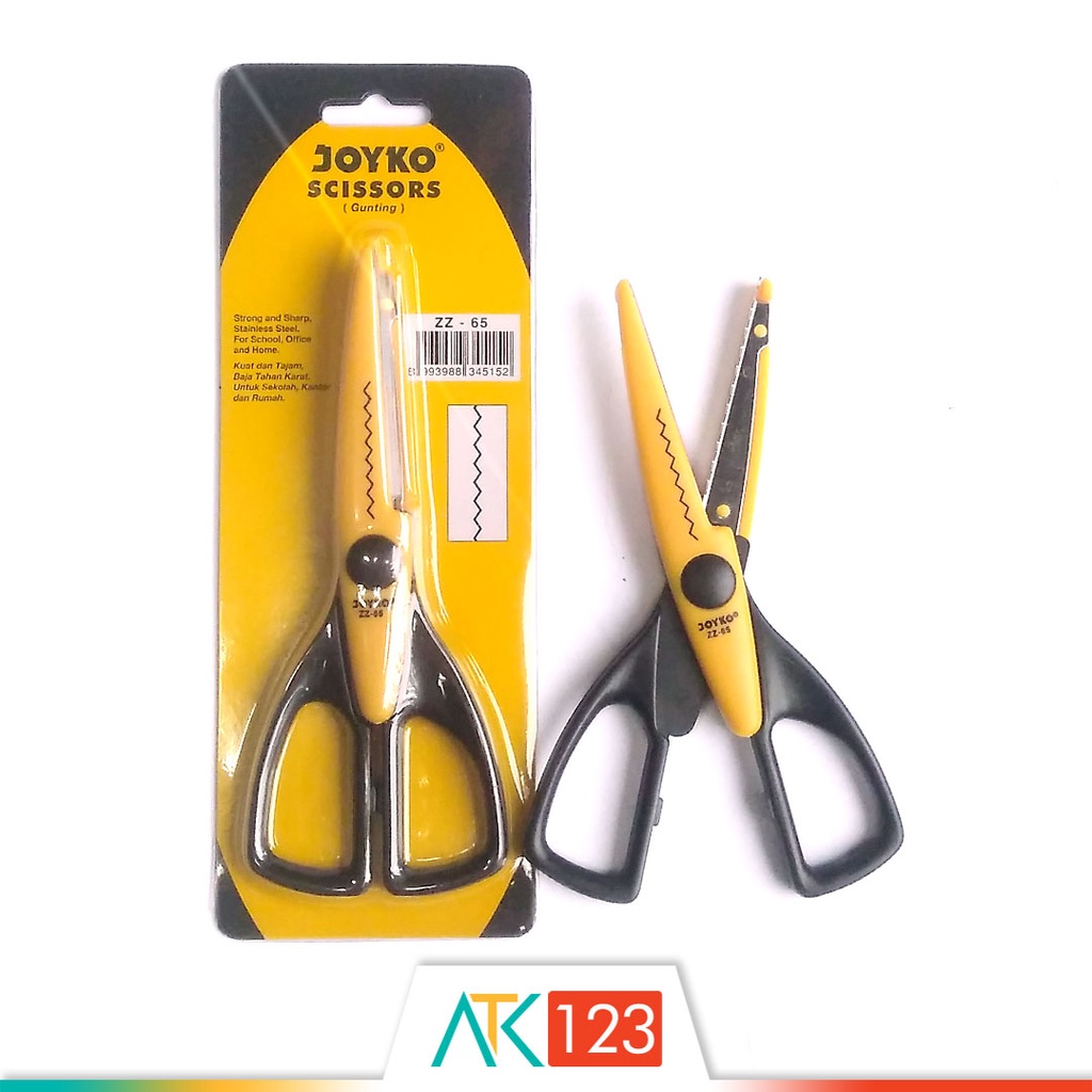 Jual Gunting Gerigi / Zigzag / Zig Zag Scissors Joyko ZZ-65 | Shopee ...