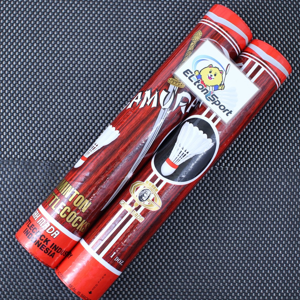 Jual (1 SLOP) SAMURAI MERAH GAJAH MADA SHUTTLECOCK KOK BADMINTON ...