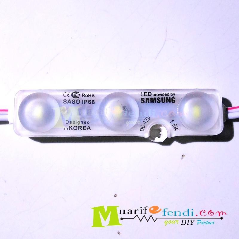 Jual Lampu led Samsung Cree led module with 3 Lens 3 watt ultra bright ...