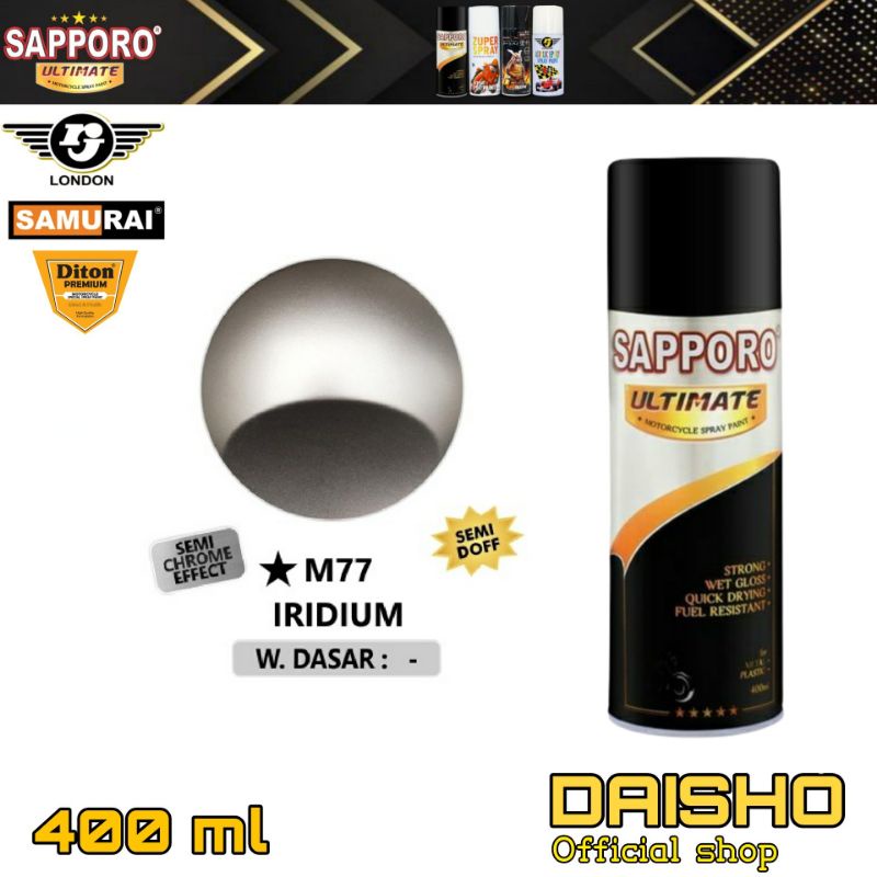 Jual SAPPORO ULTIMATE M77 IRIDIUM 400ml pilox pilok pylox cat semprot ...