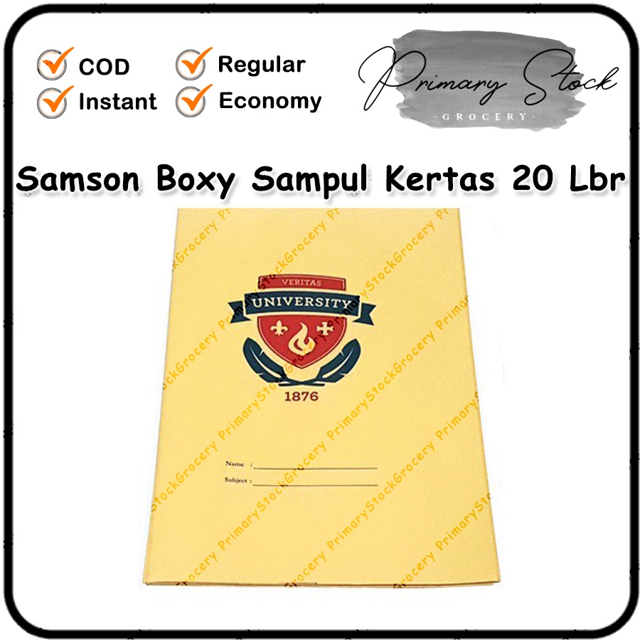 Jual Sampul Buku Tulis Coklat Bigboss Samson Boxy B5 Gambar Motif Polos Kuarto Kwarto Shopee 