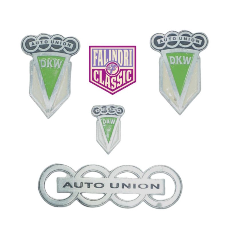 Jual emblem dkw union badge dkw union emblem dkw auto union | Shopee ...