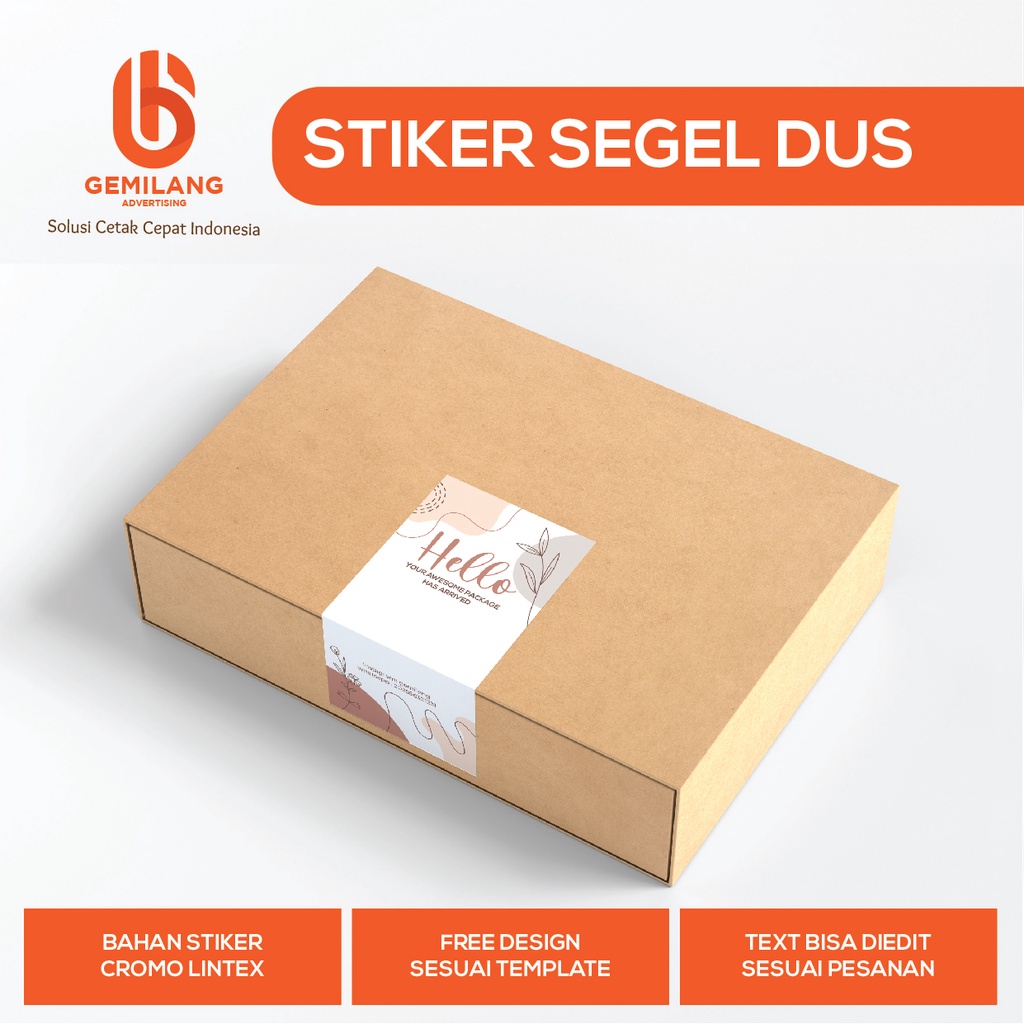 Jual Sticker Label Makanan | Stiker Segel Box Packaging Hampers Custom ...