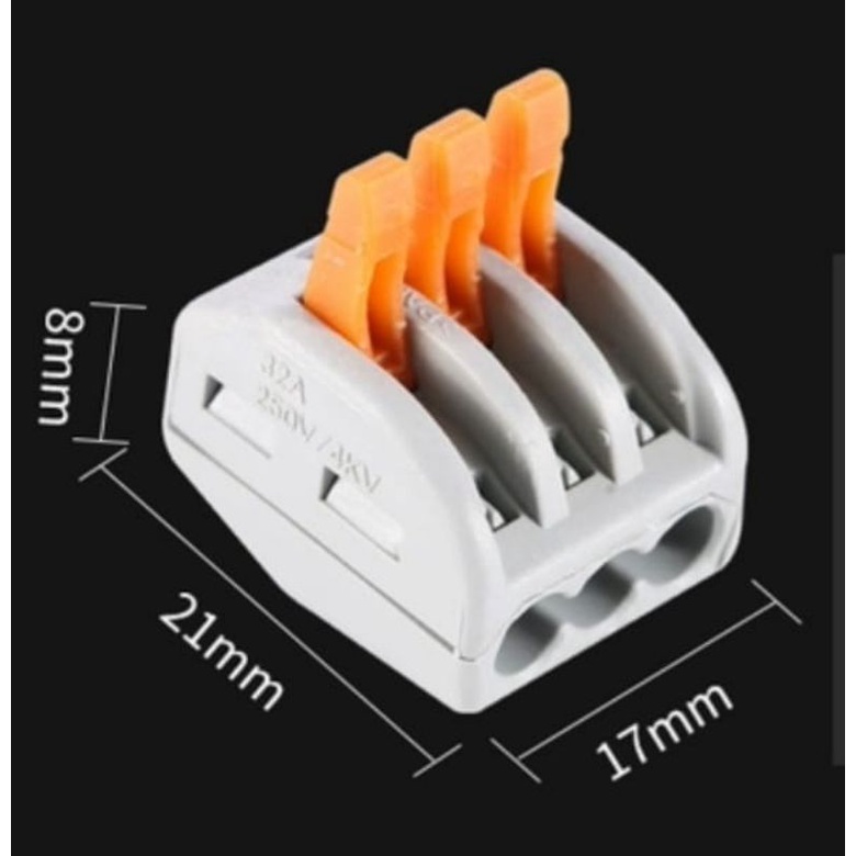 Jual Konektor Kabel wago PCT-2/3/4/5/8 pin / Universal Wire Connector Terminal | Shopee Indonesia