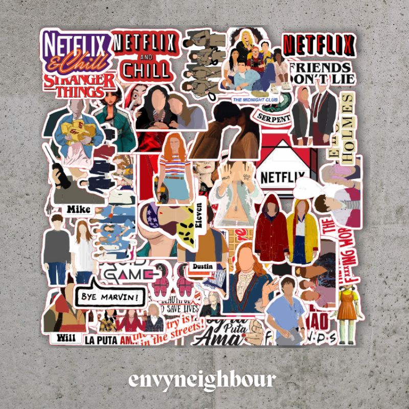 Jual Sticker Netflix & Series (Isi 50+ pcs) | Shopee Indonesia