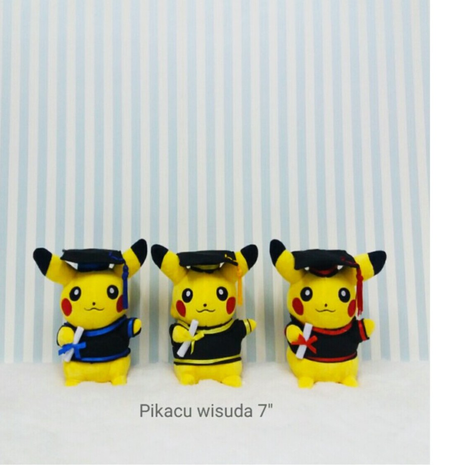 Jual Boneka Toga pikachu pokemon 20cm toga wisuda graduation kampus ...