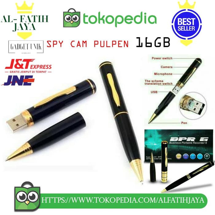 Jual JUAL MURAH SPY CAM PULPEN KAMERA FREE MEMORI INTERNAL 16GB PENCAM ...