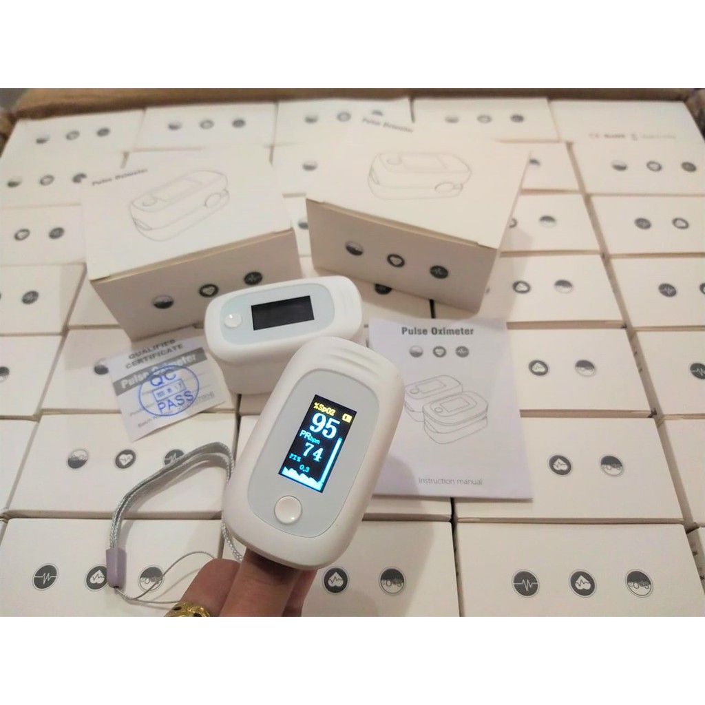 Jual oximeter fingertip alat pengukur kadar oksigen dan detak jantung OX-201 [OXI201] | Shopee ...