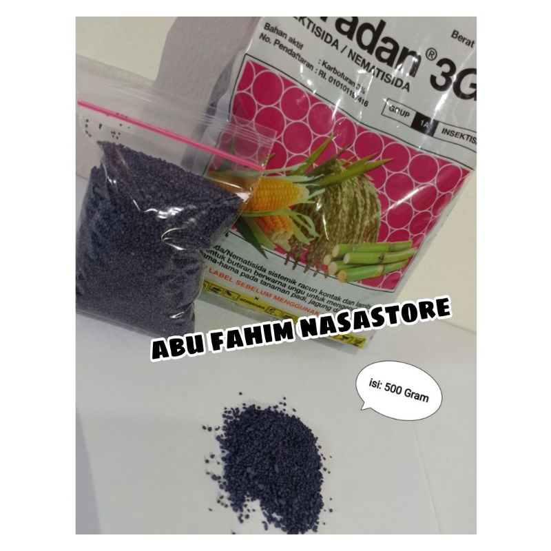 Jual FURADAN 3 GR 500 GRAM / INSEKTISIDA / RACUN PEMBASMI HAMA CACING ...