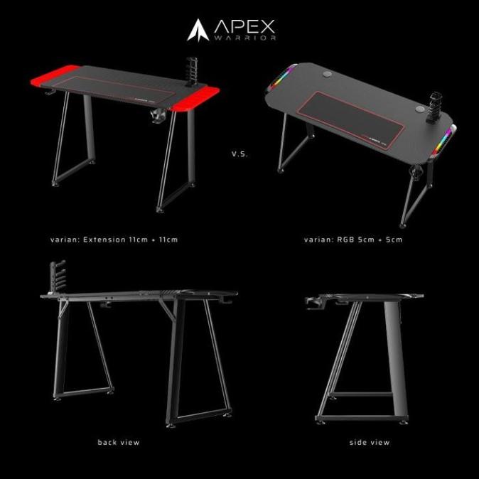 Jual Apex Warrior Ax-Series Music Rgb Gaming Desk Table Meja Gaming ...