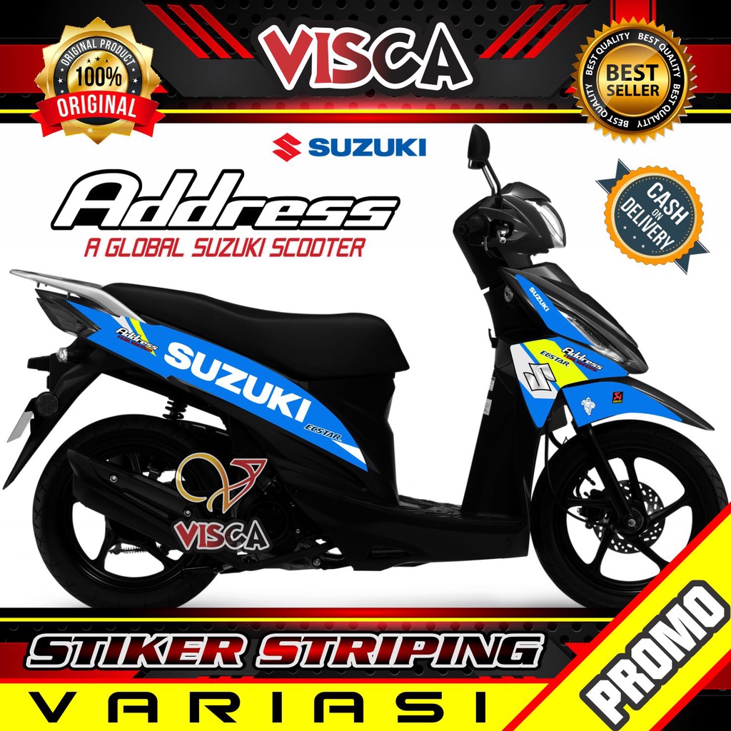 Jual Striping Suzuki Address - Stiker Sticker Striping Variasi Lis ...
