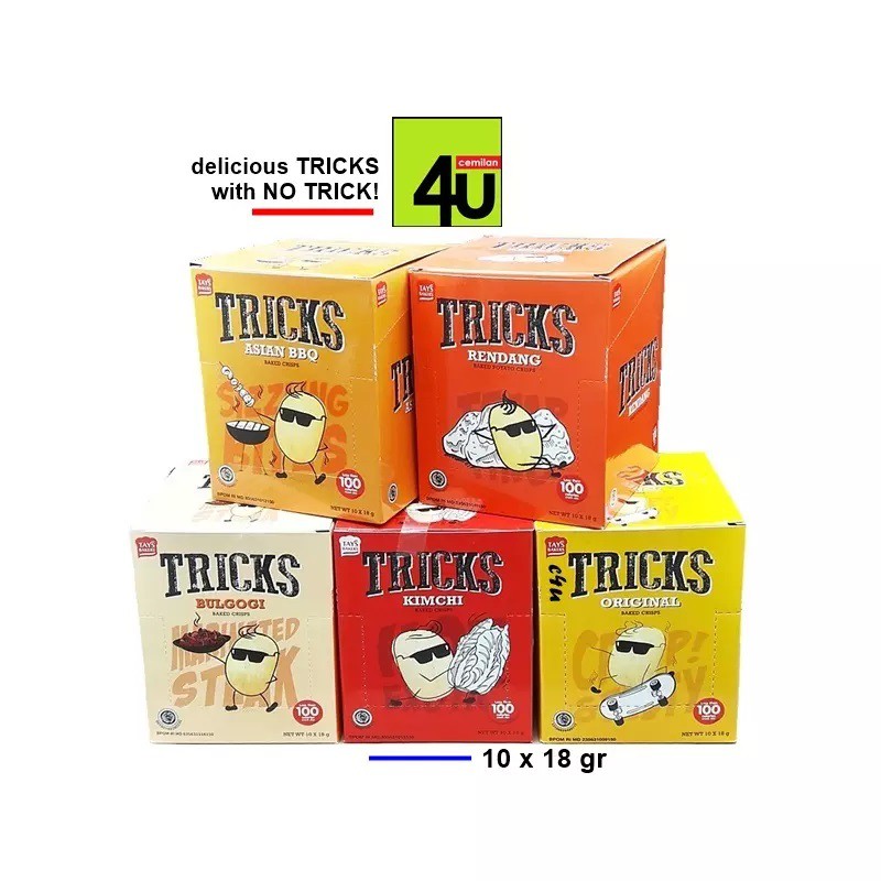 Jual SNACK TRICKS, TRICKS POTATO SNACK, TRICKS POTATO BAKED, SNACK ...