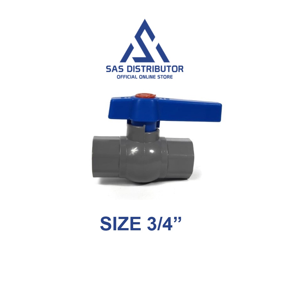 Jual STOP KRAN 3/4" inch PVC FRAP / Ball Valve 3/4" inch / STOP KRAN ...