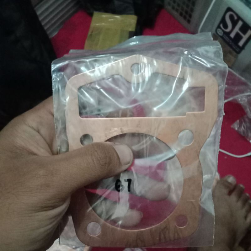 Jual Packing Pack Tembaga Head Cylinder Kop Tiger GL Pro Megapro MP CB 0,5mm 66mm 68mm 70mm ...