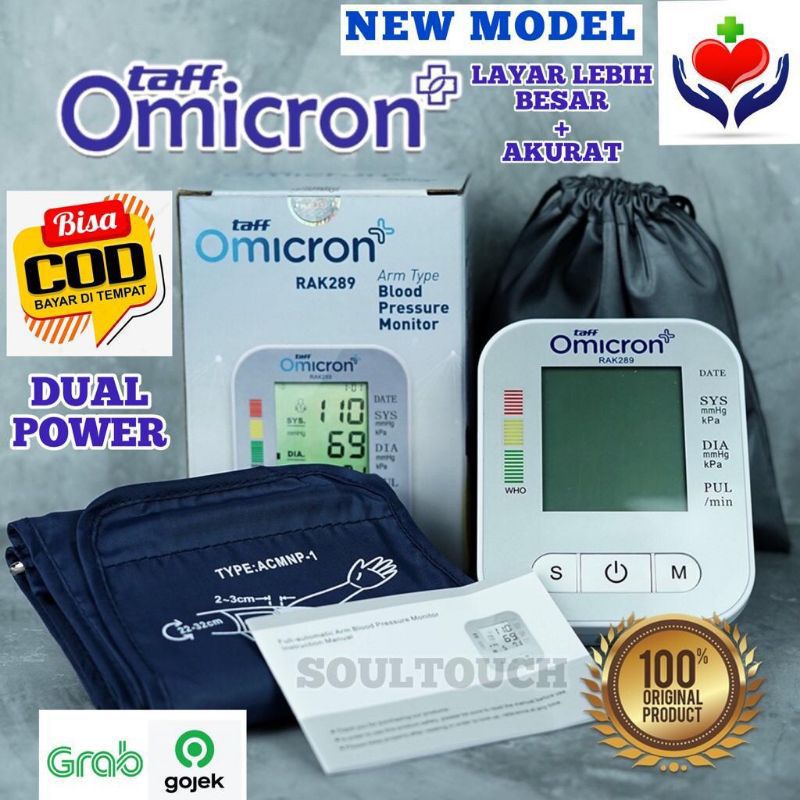 Jual Tensimeter Digital Alat Ukur Tekanan Darah Taff fOmicron WHO ...