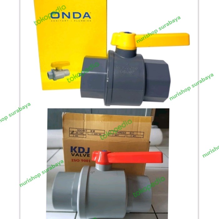Jual Ballvalve KDJ ONDA 3 inch Ball valve Stopkran stop kran PVCBV 3 in | Shopee Indonesia