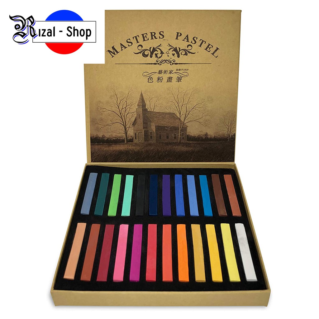 Jual MARIES Master Pastel 12/24/36/48 Colour Set Chalk Pastel | Shopee ...