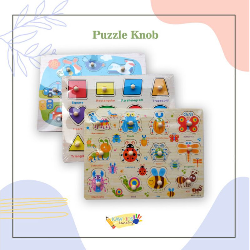 Jual Puzzle Knob/Puzzle 1 Keping/Puzzle Kayu | Shopee Indonesia