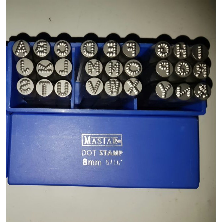 Jual Original Huruf Ketok Bintik MASTAR GERMANY Letter Poin Stamp Punch ...