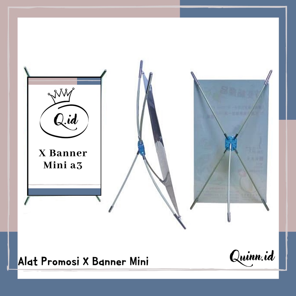 Jual Mini X Banner / Rangka Mini X Banner / Kaki Mini X Banner / Mini X ...