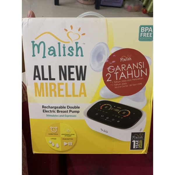 Jual Pompa ASI Elektrik / Breast Pump Malish All New Mirella | Shopee ...
