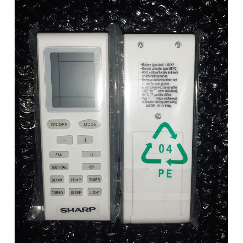 Jual REMOTE CONTROL AC SPLIT SHARP TYPE UCY | Shopee Indonesia