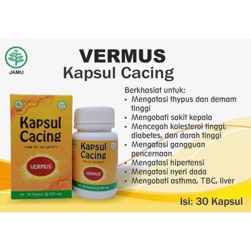 Jual Vermus Kapsul Cacing Original | Shopee Indonesia
