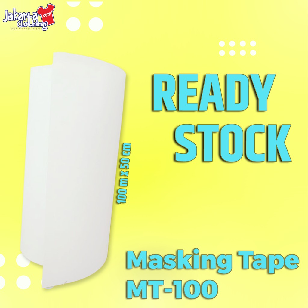 Jual Masking Tape 100 Micron Transparan /Sticker /Polyflex printable ...