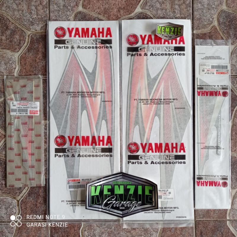 Jual Stiker Striping Fullset Tangki Tutup Aki RX King 2004 Hitam ...