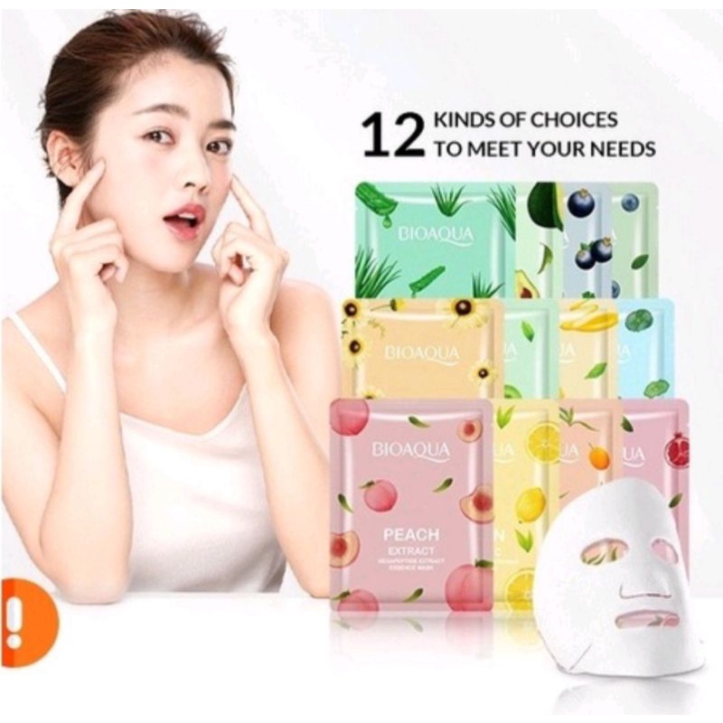 Jual BIOAQUA sheet mask Hydrating Essence face Mask | Shopee Indonesia